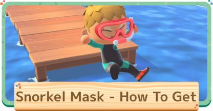 【ACNH Mask Masque de plongée - Comment obtenir et utiliser 【Animal ...